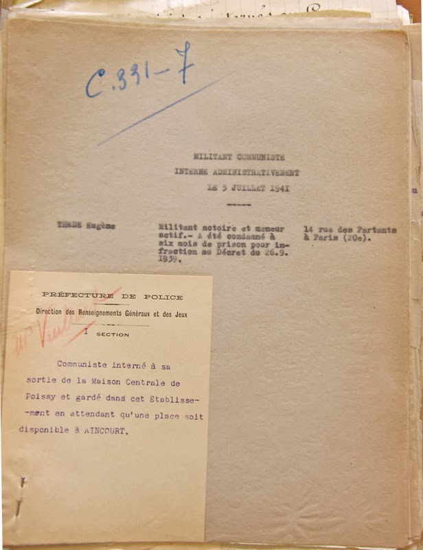 THEDE Eugène, Aimable - Le convoi des otages communistes du 6 juillet 1942